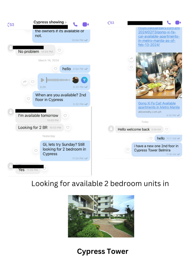 Looking for 2 bedroom units in Cypress Towers. – Abba 98 Realty